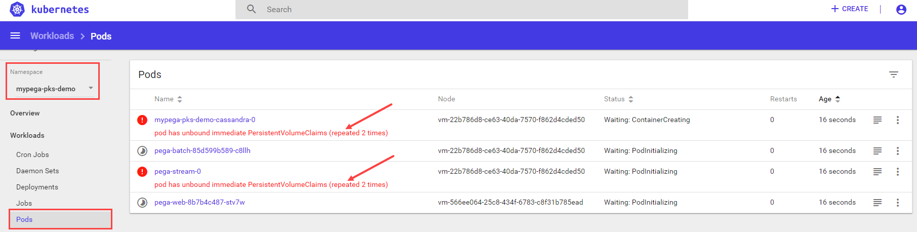Deploying Pega Platform on a TKGI cluster | pega-helm-charts